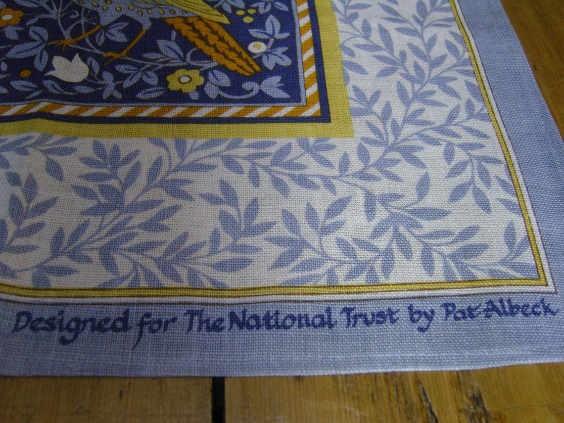 Vintage National Trust Pat Albeck Design Tea Towel - Etsy UK