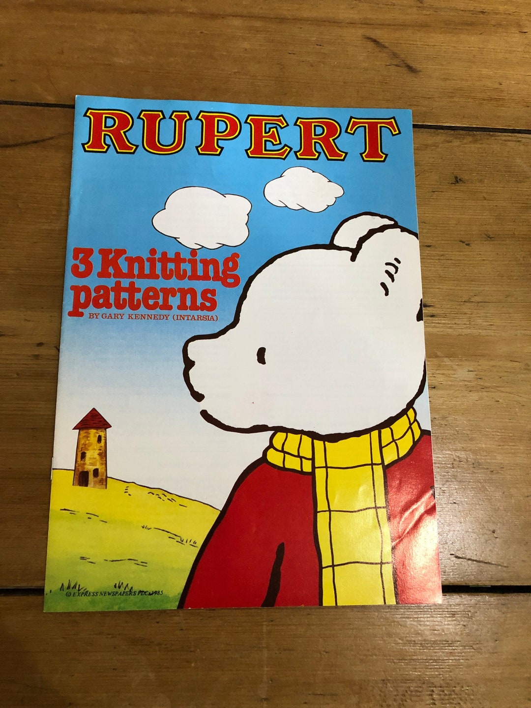 Rupert Bear 4 Ply Knitting Pattern for a Child's or Adult's Sweater - Etsy