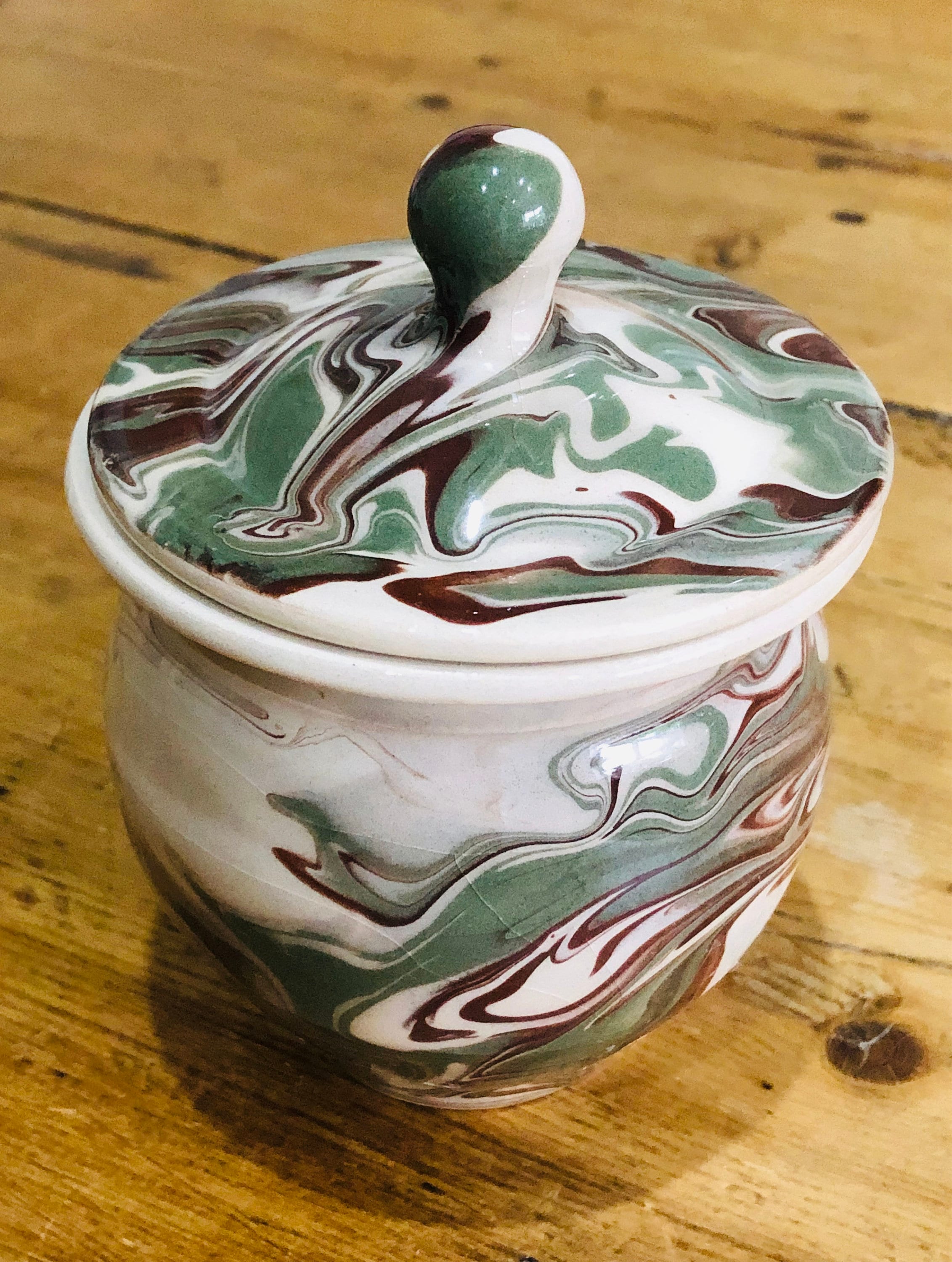 Stephen Parry-Thomas Studio Pottery Marbled Agate Pattern | Etsy