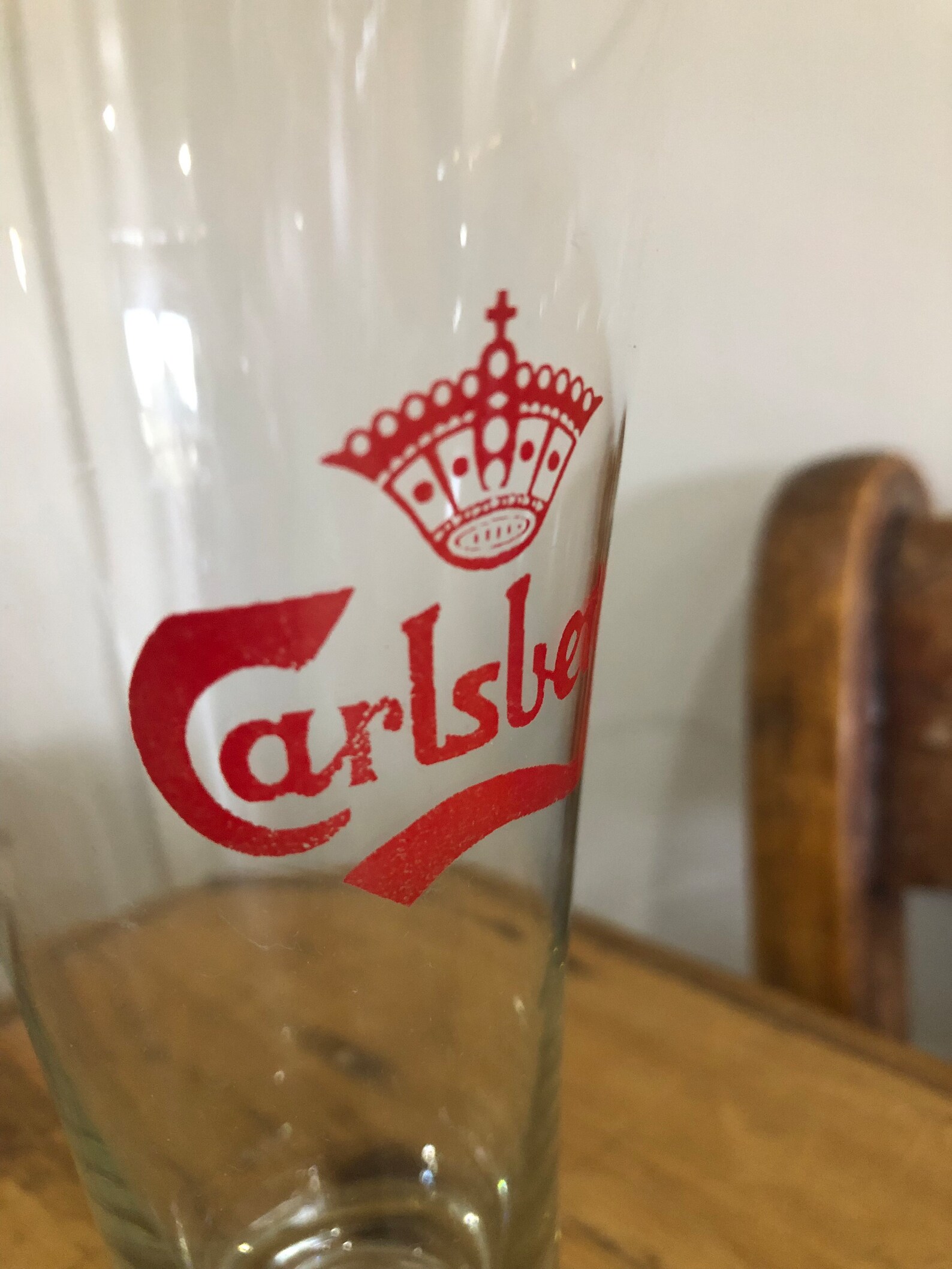 Carlsberg Red Crown Logo Pilsner Glass - Etsy