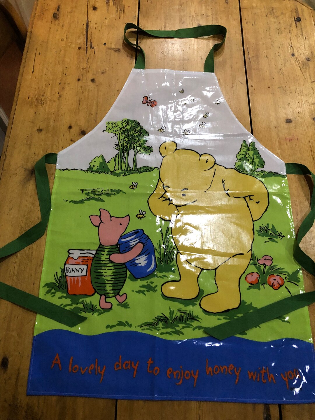 Winnie the Pooh PVC Wipe Clean Apron - Etsy