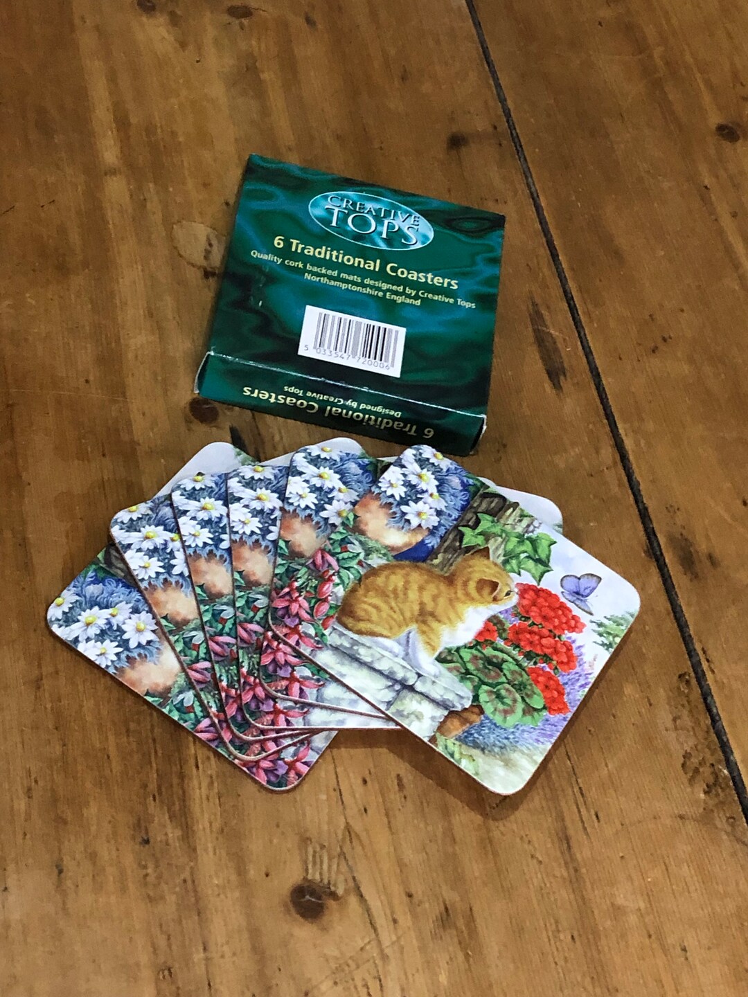 Set mit sechs Katzen-Untersetzern - Etsy Österreich