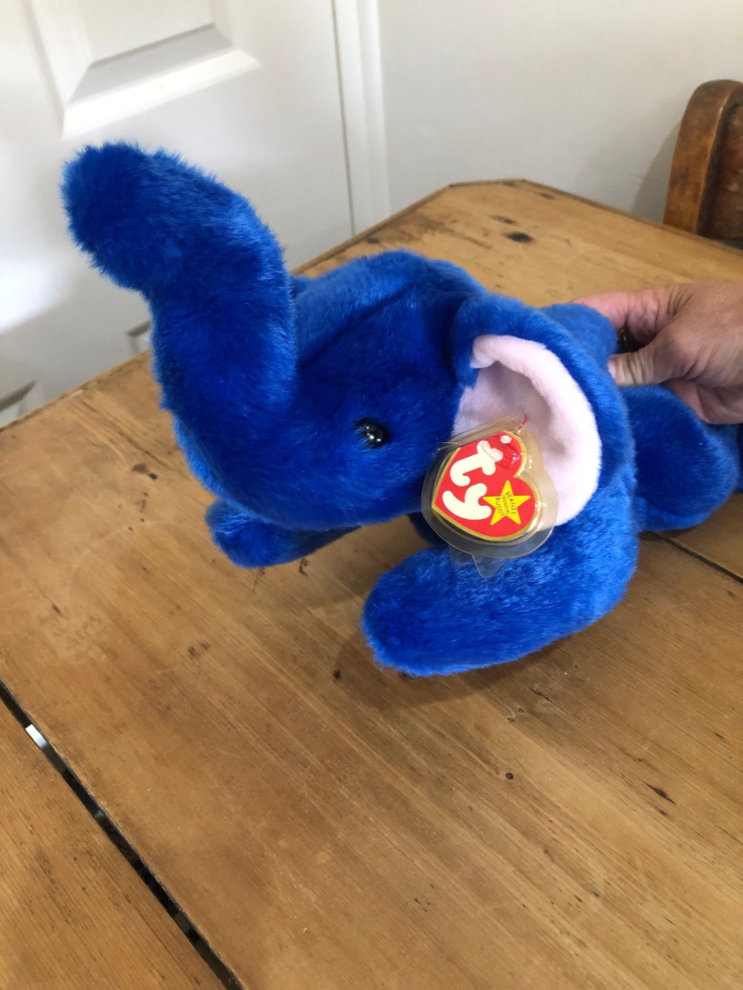 Ty Beanie Buddies, Plush Cuddly Peanut the Royal Blue Elephant Toy - Etsy