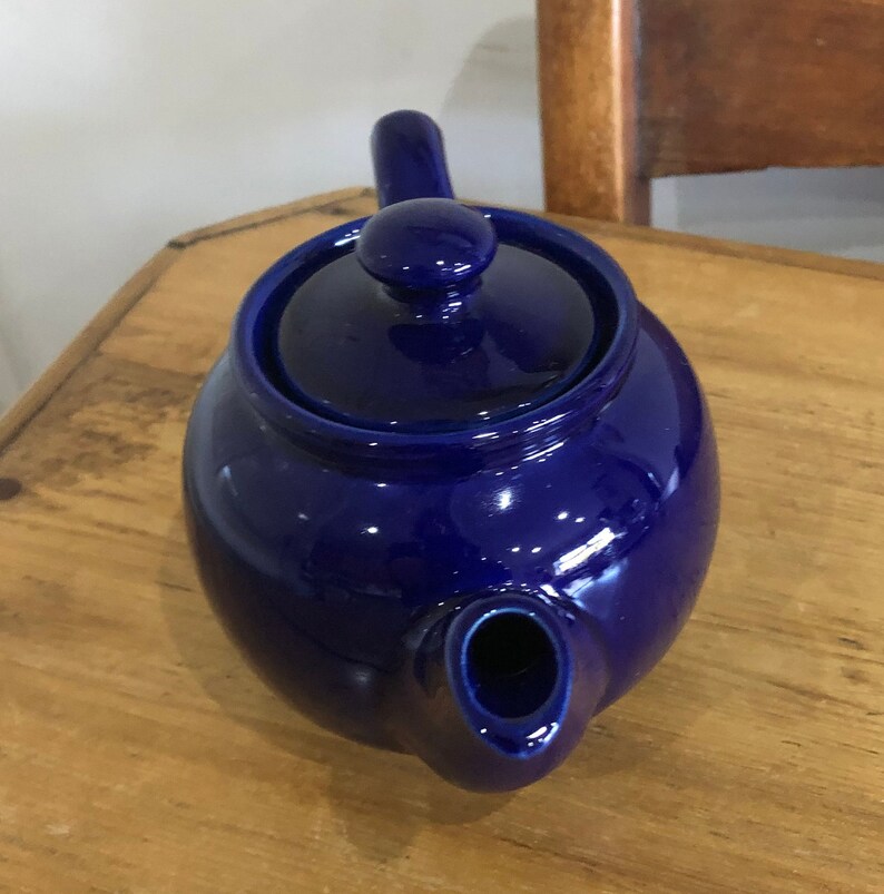 Vintage PSI Cobalt Blue Teapot - Etsy