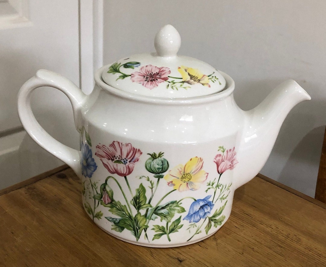 Vintage Sadler Kowloon Floral Oval Teapot - Etsy