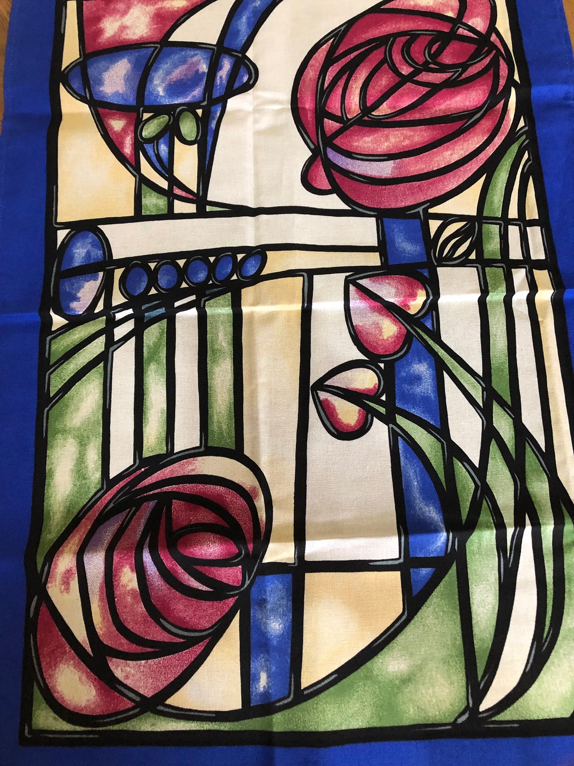 Past Times Rennie Mackintosh Rose Cotton Tea Towel - Etsy