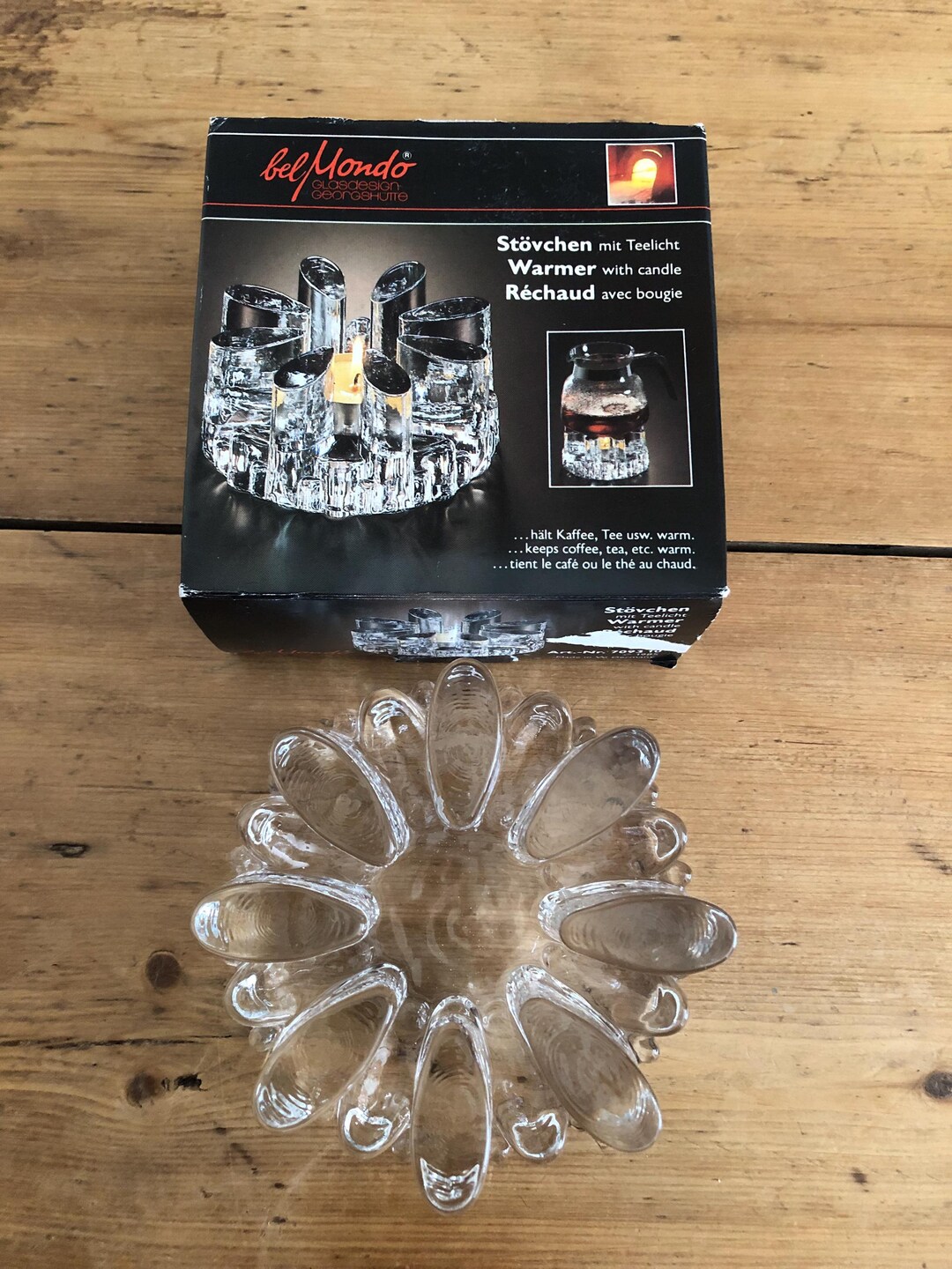 Bel Mondo Glass Tea Light Holder Warmer Etsy