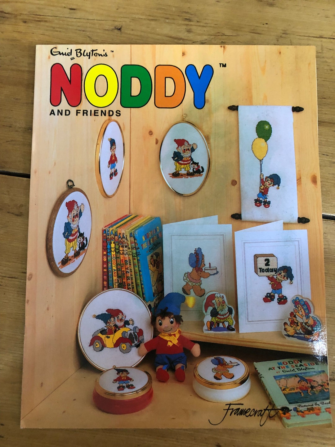 Noddy and Friends Cross Stitch Pattern Book - Etsy