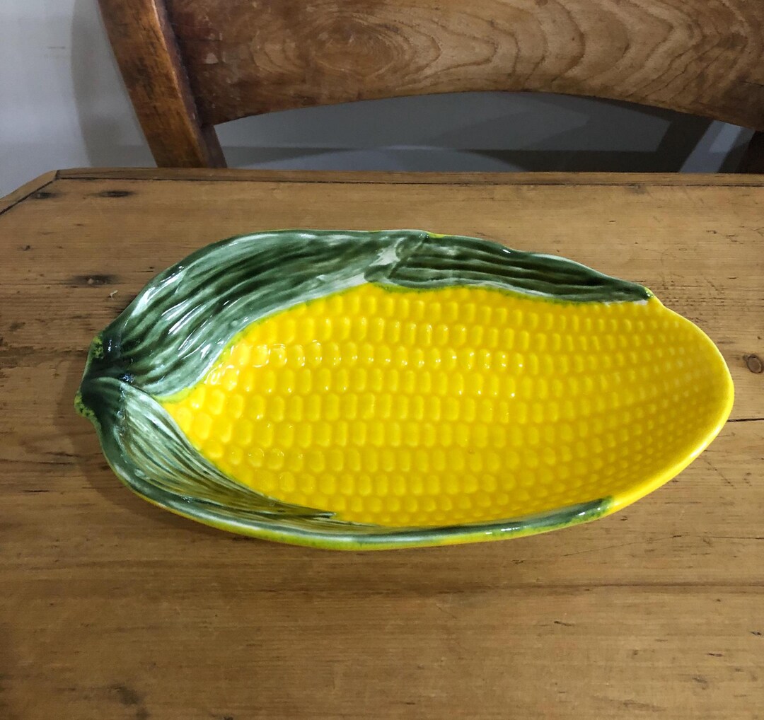 Portuguese Sweetcorn, Corn on the Cob Majolica Bowl / Dish - Etsy