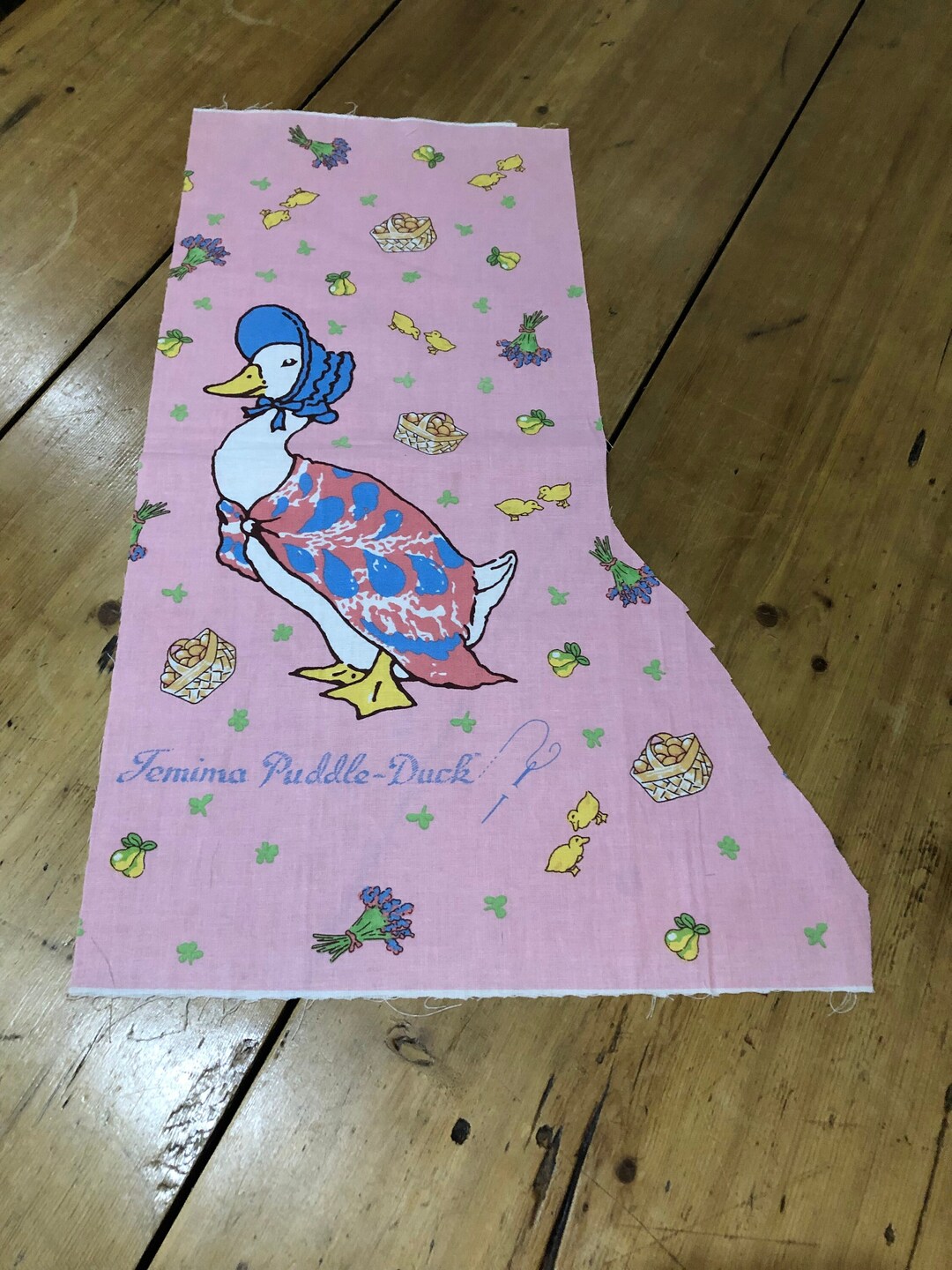 Jemima Puddle-duck Fabric Remnant - Etsy