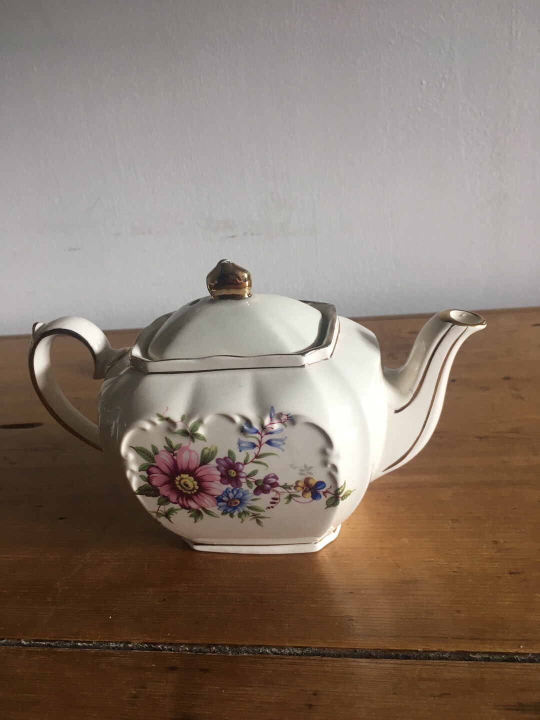 Vintage Sadler Cube Teapot - Etsy