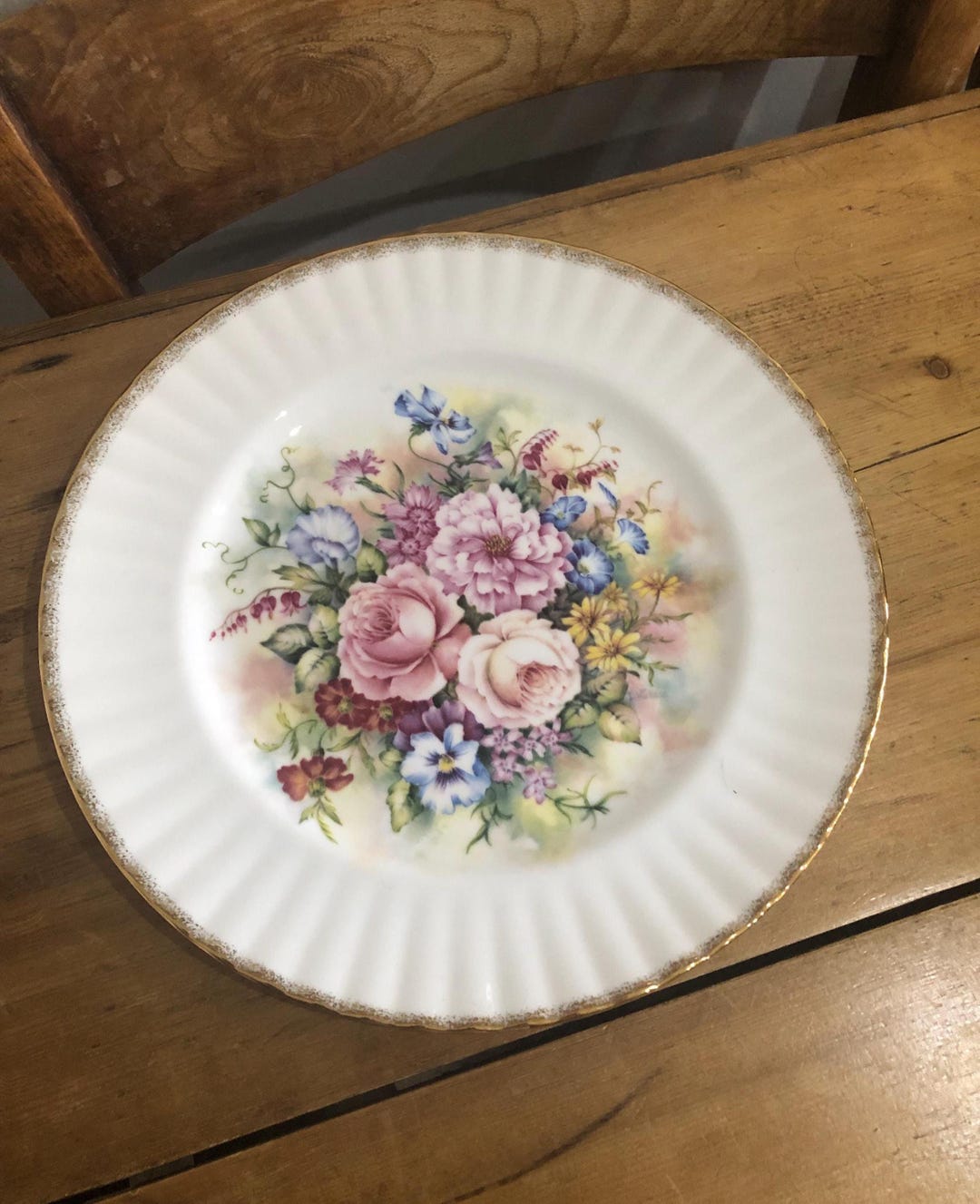Royal Vale, Summer, Flowers of the Season Decorative Plate - Etsy