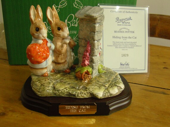 Peter Rabbit Hiding From the Cat Limited Edition | Etsy