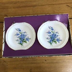 Pair of Royal Albert, Forget-me-not, Coasters / Pin Trays - Etsy