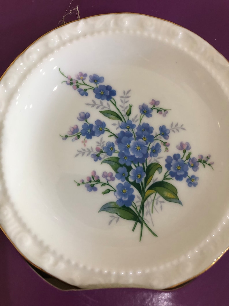 Pair of Royal Albert, Forget-me-not, Coasters / Pin Trays - Etsy