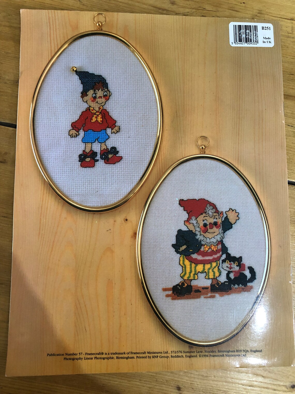 Noddy and Friends Cross Stitch Pattern Book - Etsy
