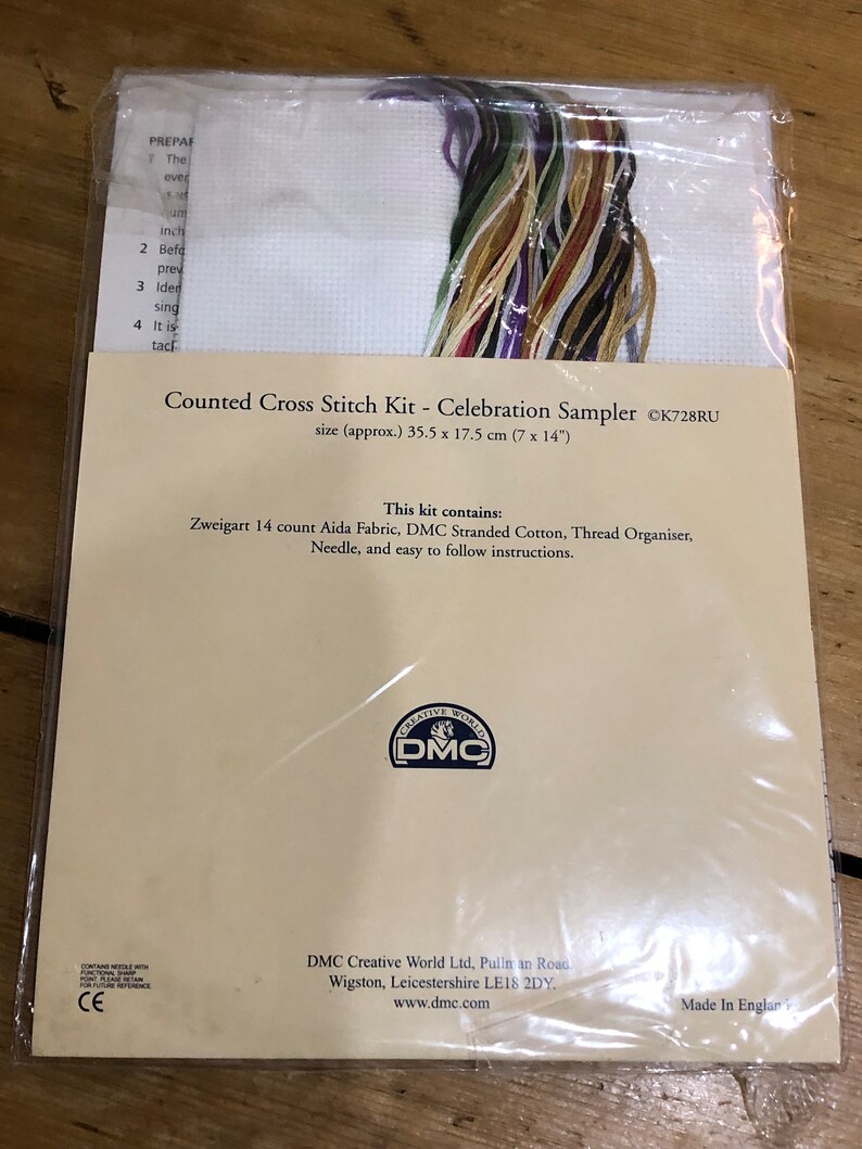 DMC Celebration Sampler Counted Cross Stitch Kit - Etsy