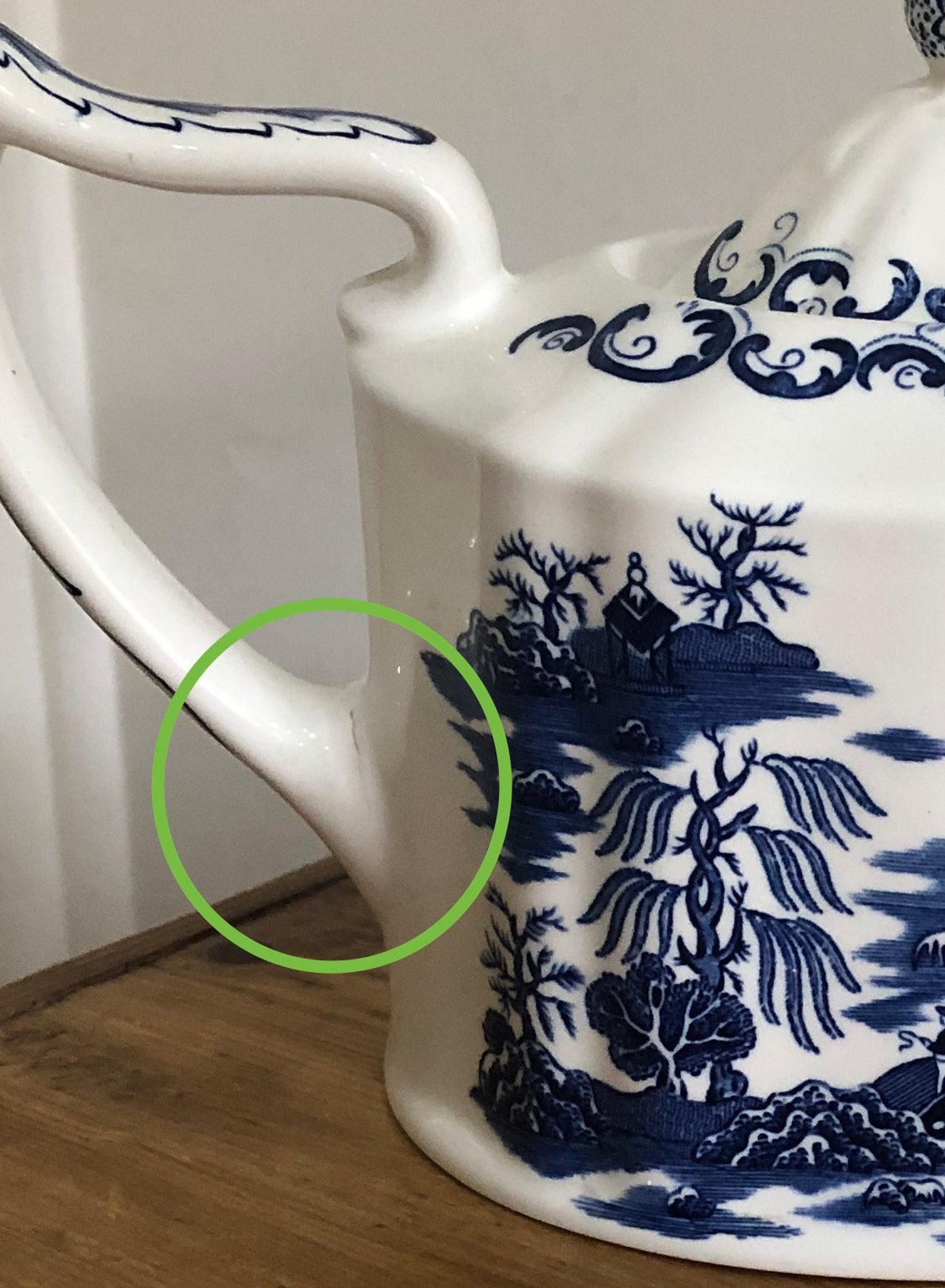 Mason's Ringtons Blue and White Willow Pattern Teapot - Etsy