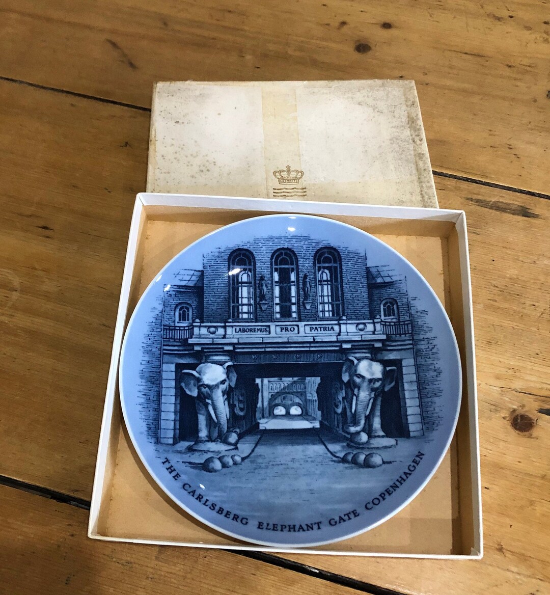 Royal Copenhagen the Carlsberg Elephant Gate Centenary Plate - Etsy