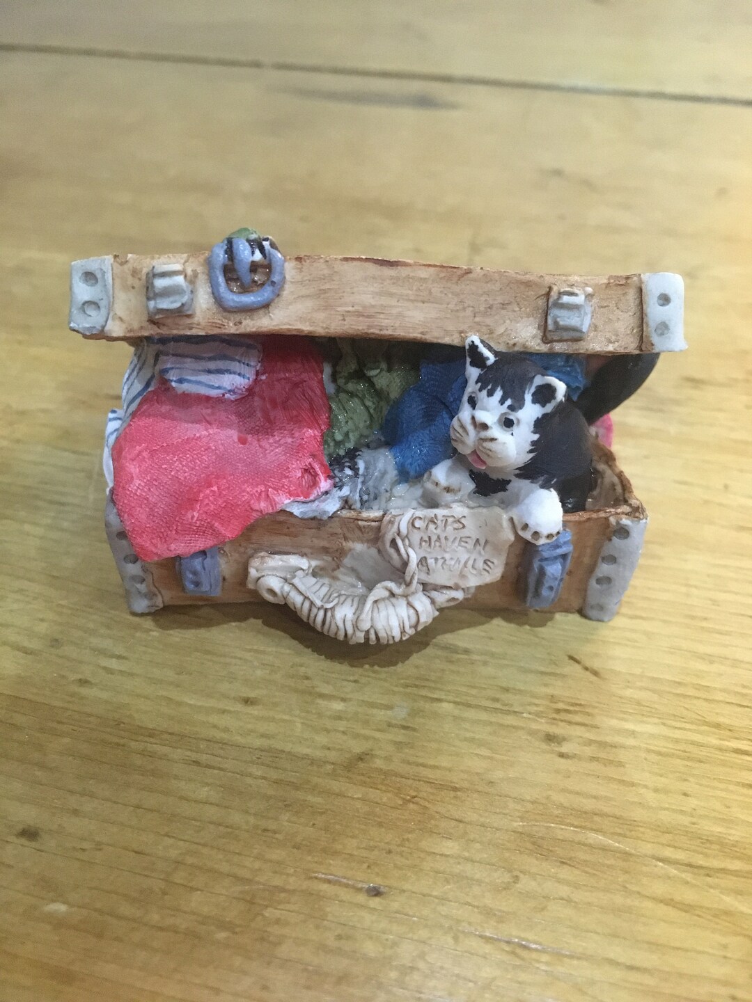Peter Fagan Colour Box, the Traveller, Cat in a Suitcase Ornament - Etsy