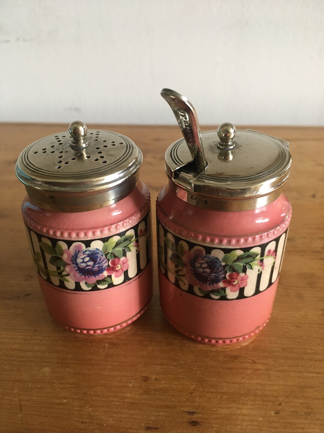 Vintage Salt and Pepper Condiment Set - Etsy