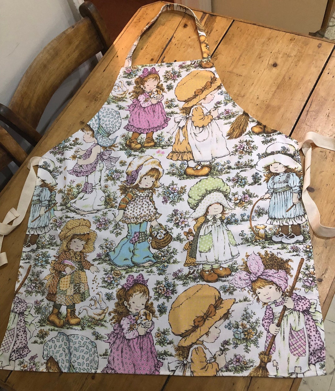 Vintage Sarah Kay Fabric Adult's Apron - Etsy