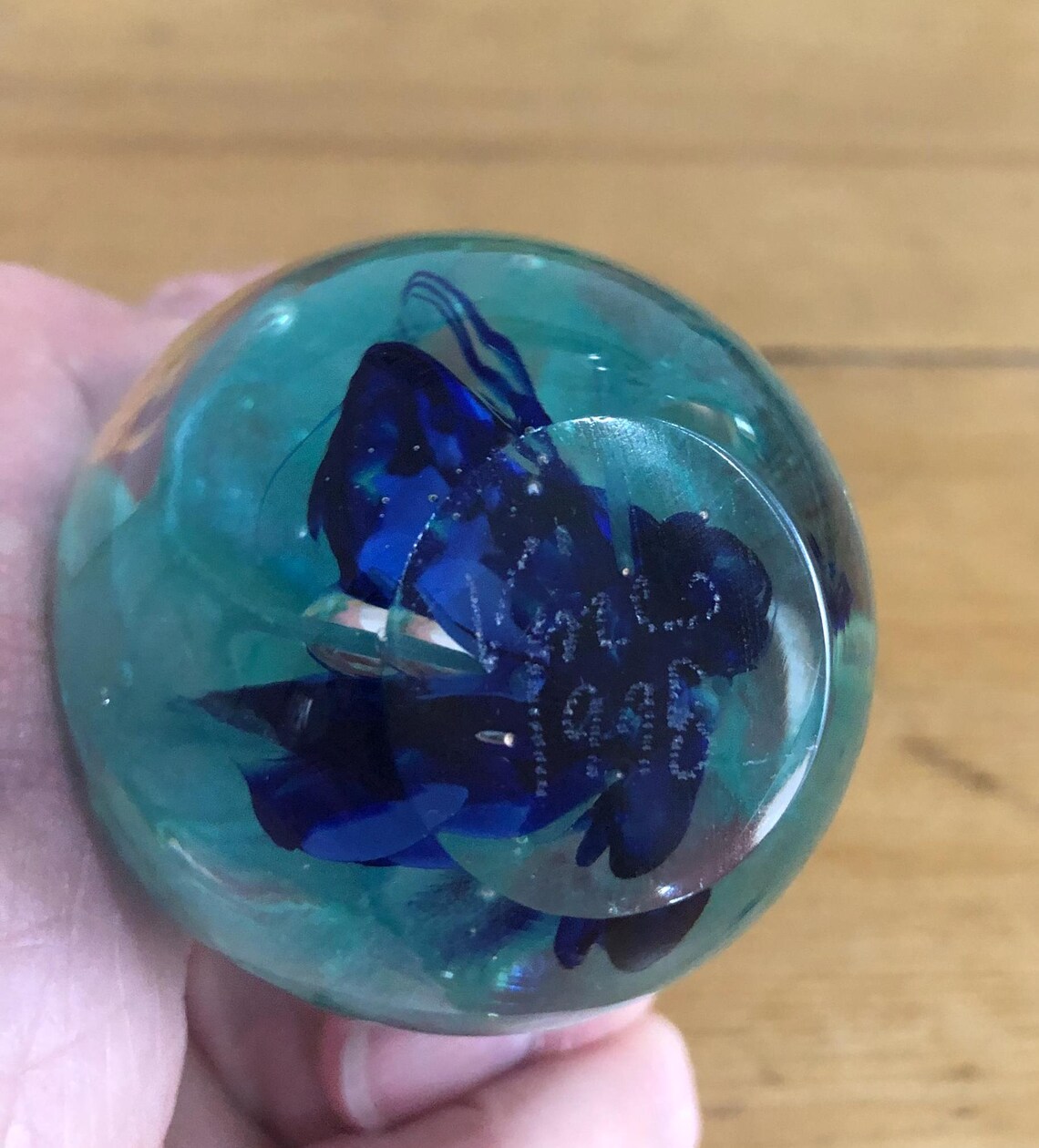 Vines Studio Art Glass Small Conical Egg Shaped Paperweight - Etsy