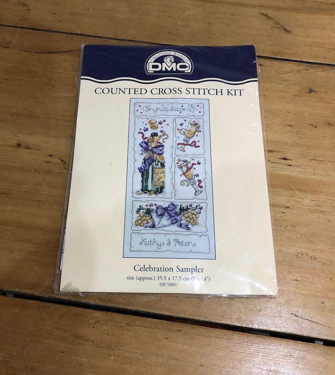DMC Celebration Sampler Counted Cross Stitch Kit - Etsy