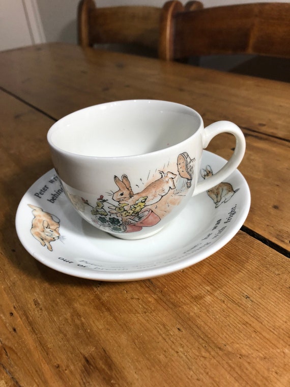 Wedgwood Peter Rabbit Cup and Saucer | Etsy
