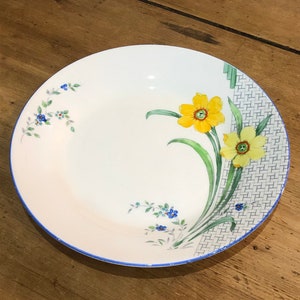 Plant Tuscan, Daffodil Art Deco Plate - Etsy