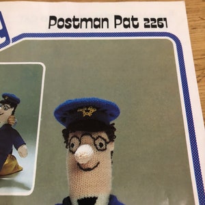 Postman Pat and Jess the Cat Knitting Pattern - Etsy