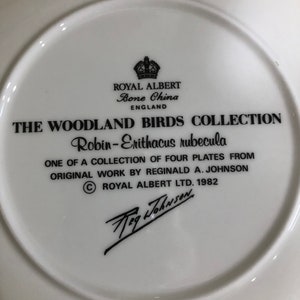 Royal Albert Robin Plate From the Woodland Birds Collection. - Etsy