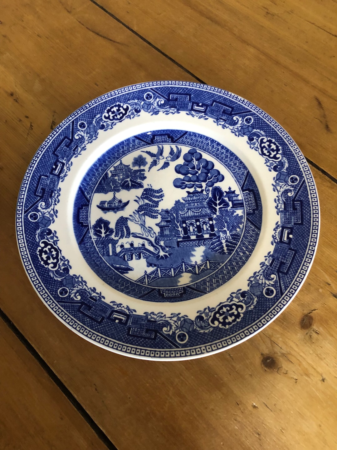 Alfred Meakin, Old Willow, Willow Pattern Plate - Etsy