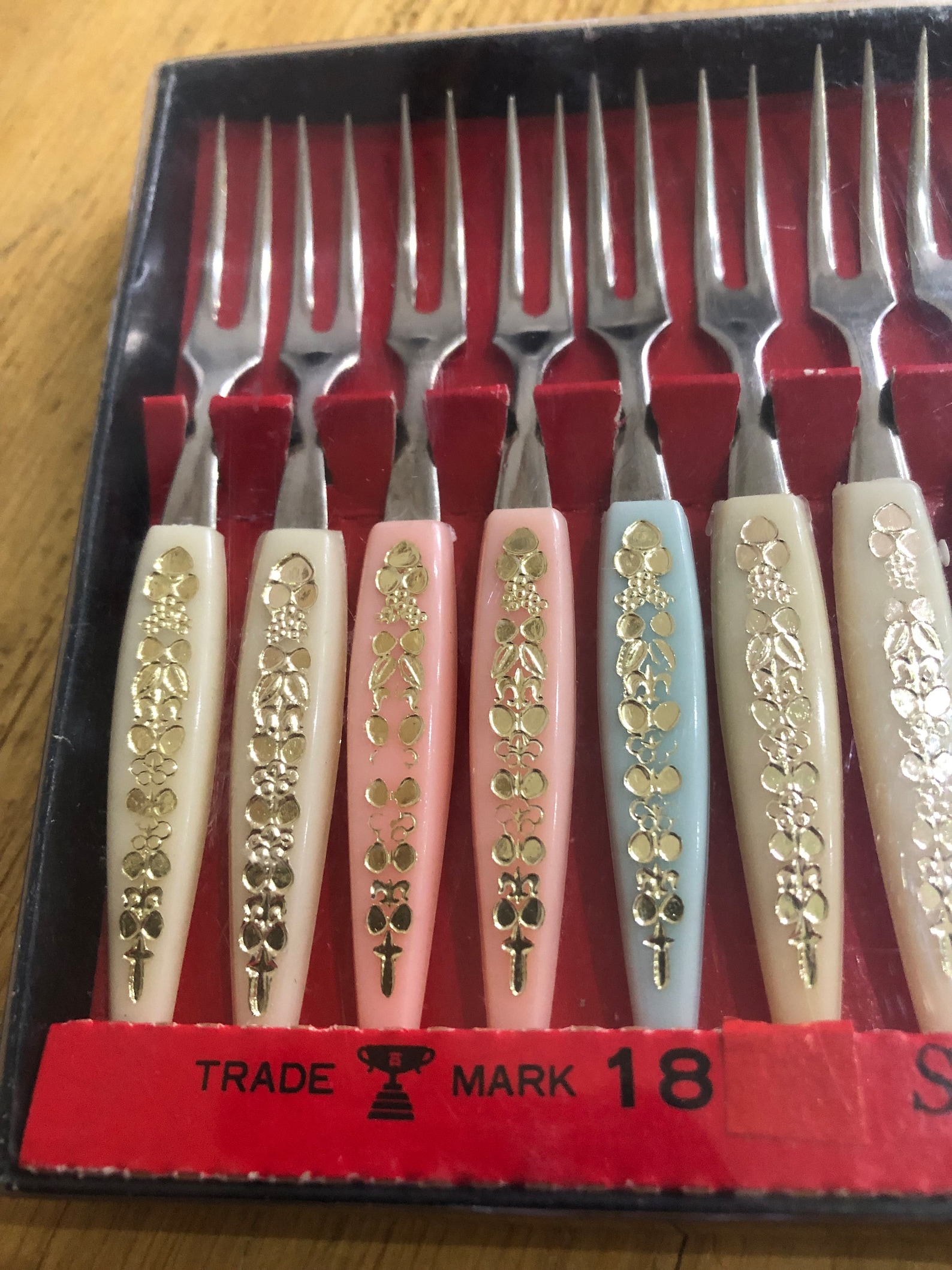 Vintage Set of a Dozen Cocktail Forks - Etsy