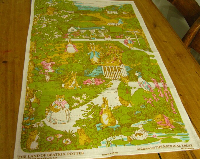 Beatrix Potter Tea Towel Pat Albeck - Etsy
