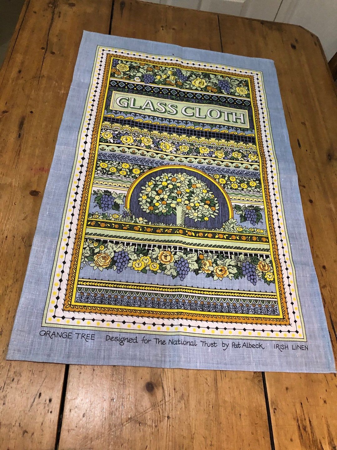 Pat Albeck National Trust, Orange Tree, Tea Towel / Glass Cloth - Etsy