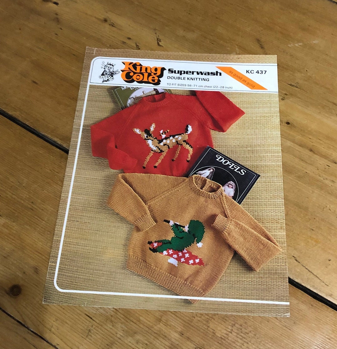 King Cole Bambi and Pixie Double Knitting Children's Sweater Knitting ...
