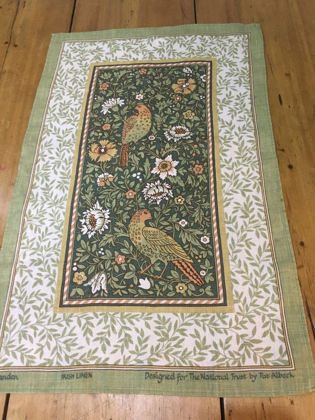 Vintage National Trust Pat Albeck Design Tea Towel - Etsy