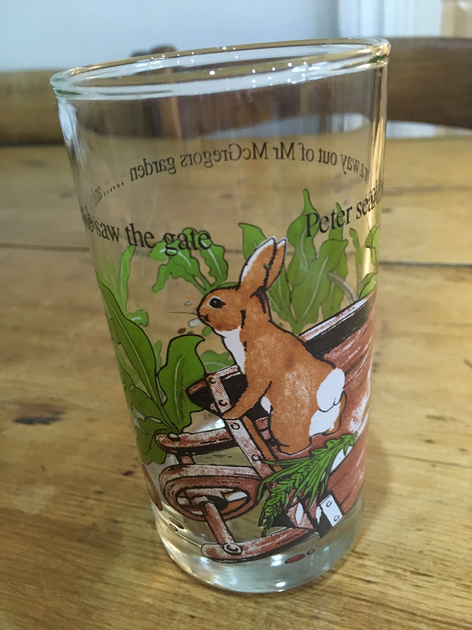 Vintage Peter Rabbit Glass - Etsy