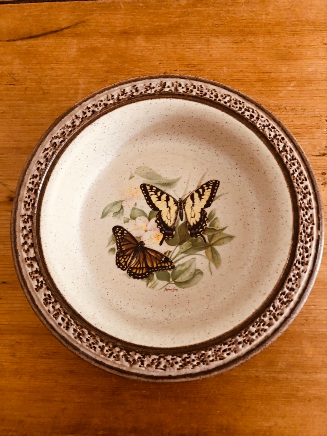 Purbeck Pottery Swallowtail Butterfly Stoneware Bowl - Etsy