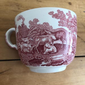 Adams English Scenic Pattern Jumbo Cup and Saucer - Etsy