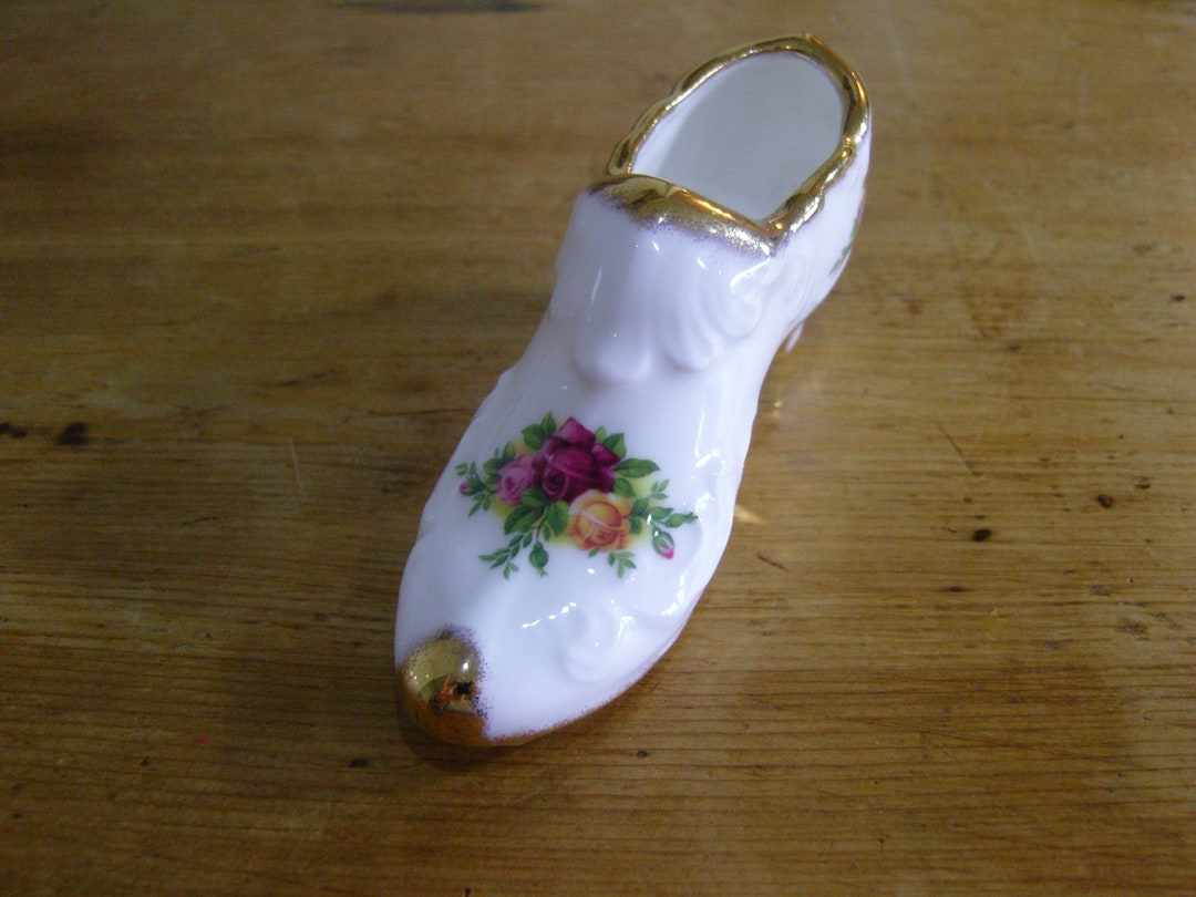 Royal Albert Old Country Roses Shoe - Etsy