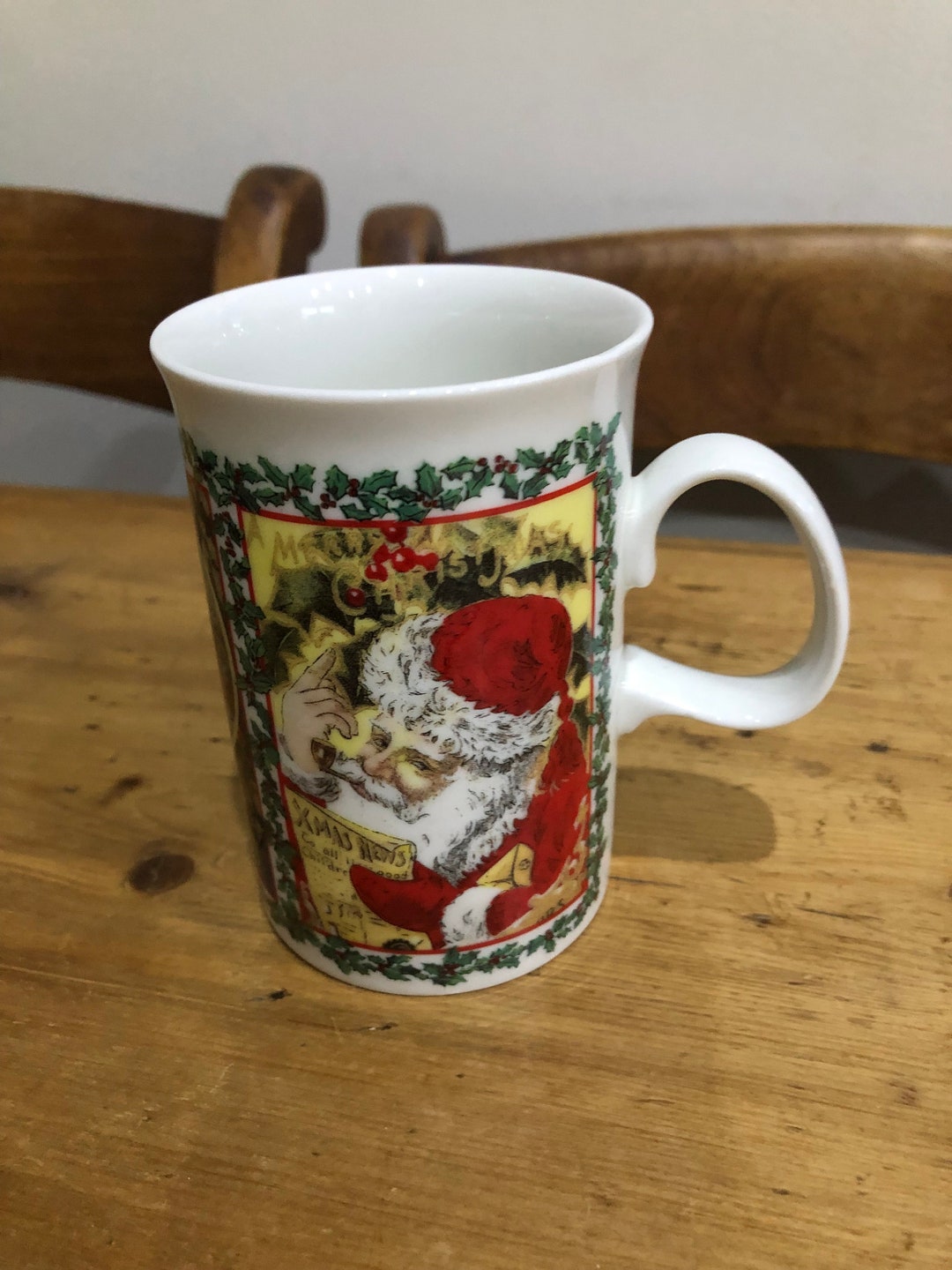 Dunoon Stoneware Christmas Wishes Mug - Etsy UK