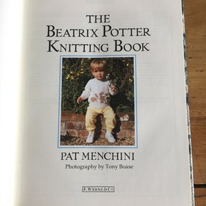 Beatrix Potter Knitting Pattern Book - Etsy