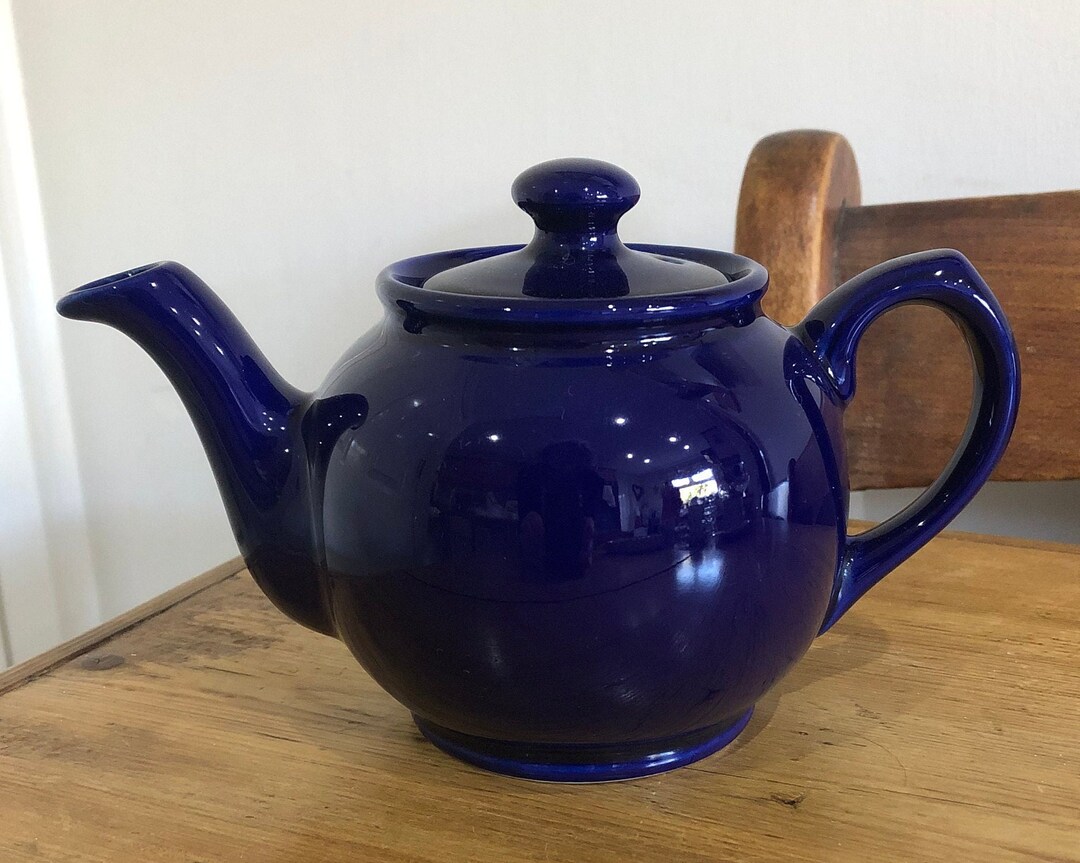 Vintage PSI Cobalt Blue Teapot - Etsy