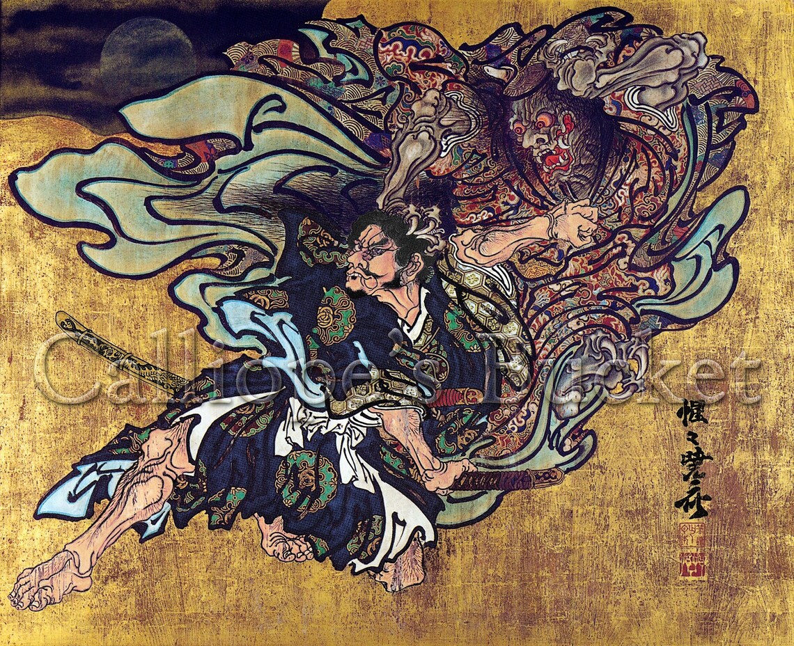 Hikoshichi and the Demon all Artworks Are Sold Without the calliope's ...