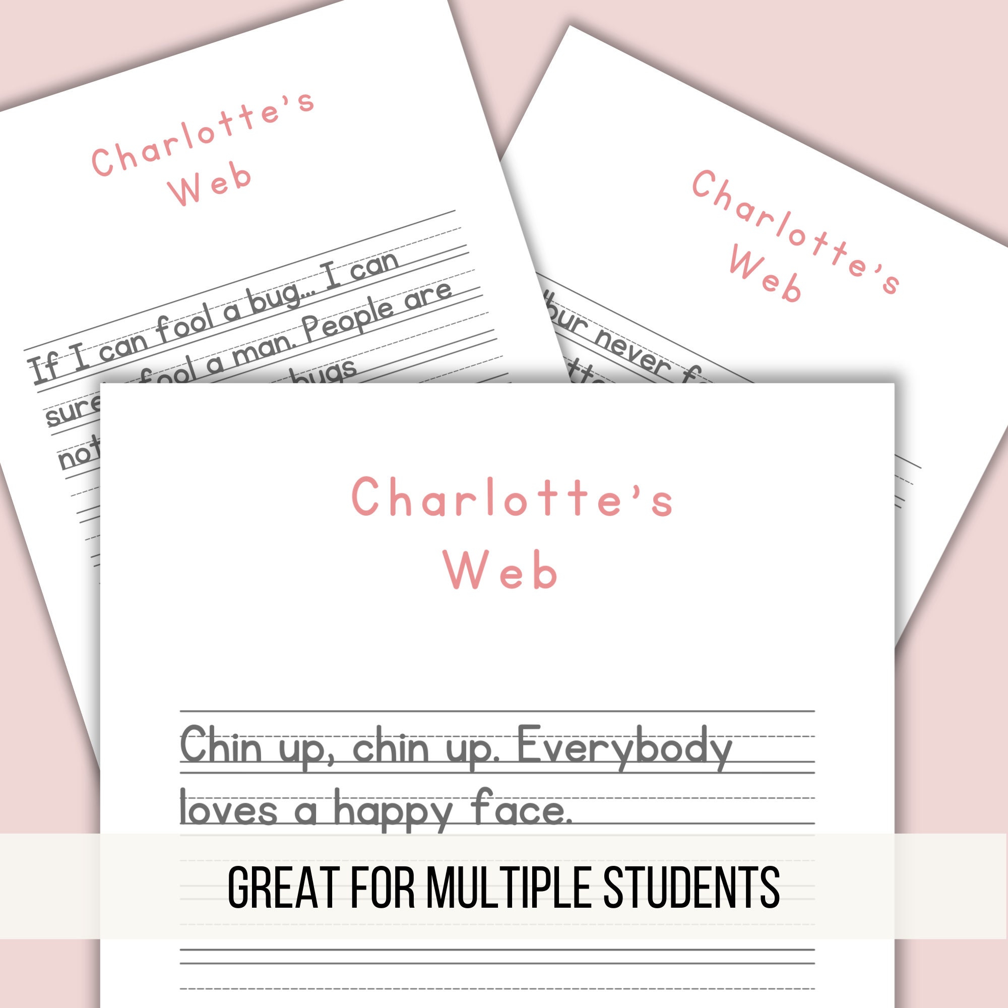 Charlottes Web Print Copyworkliving Books Classical Literaturecharlotte ...