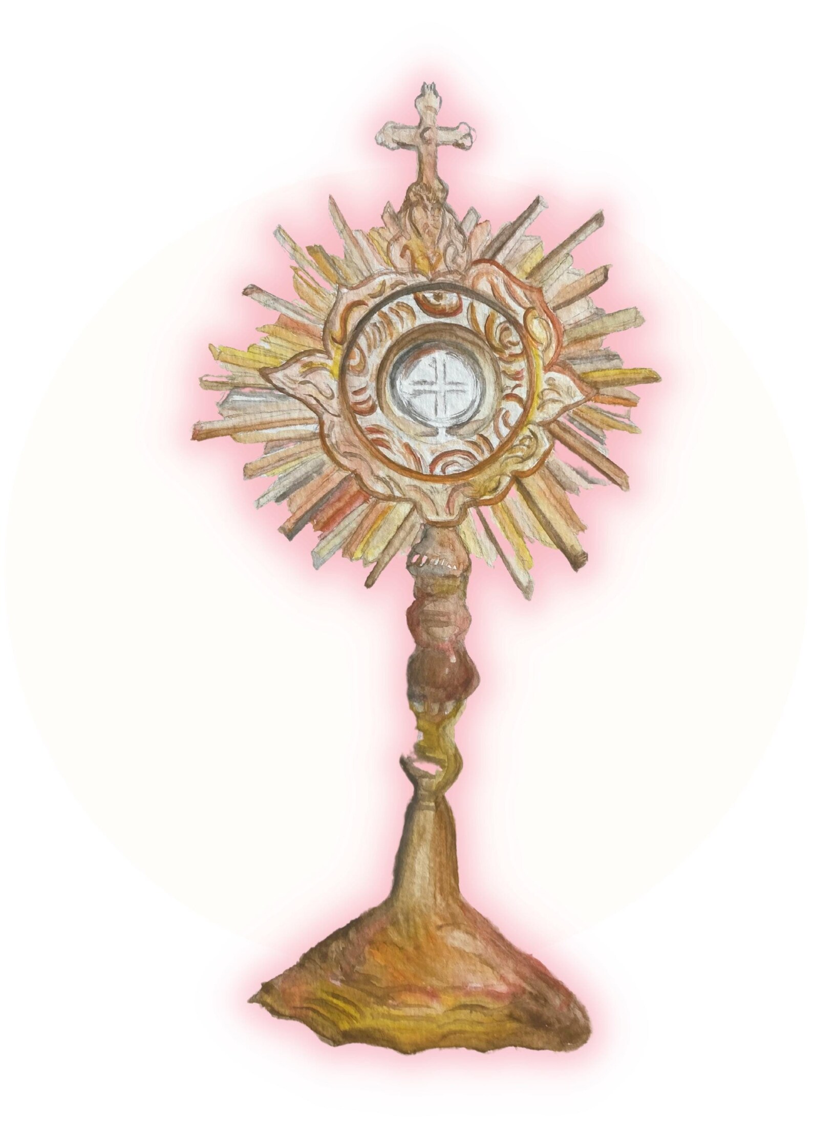 Monstrance Watercolor *digital Print* - Etsy