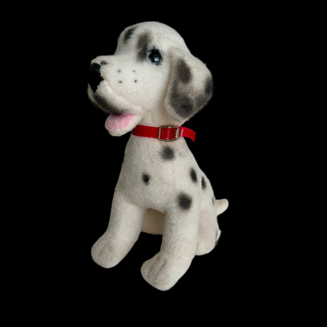 Vintage Animal Fair Plush Dalmatian Stuffed Animal Dog 1977 Red Collar ...
