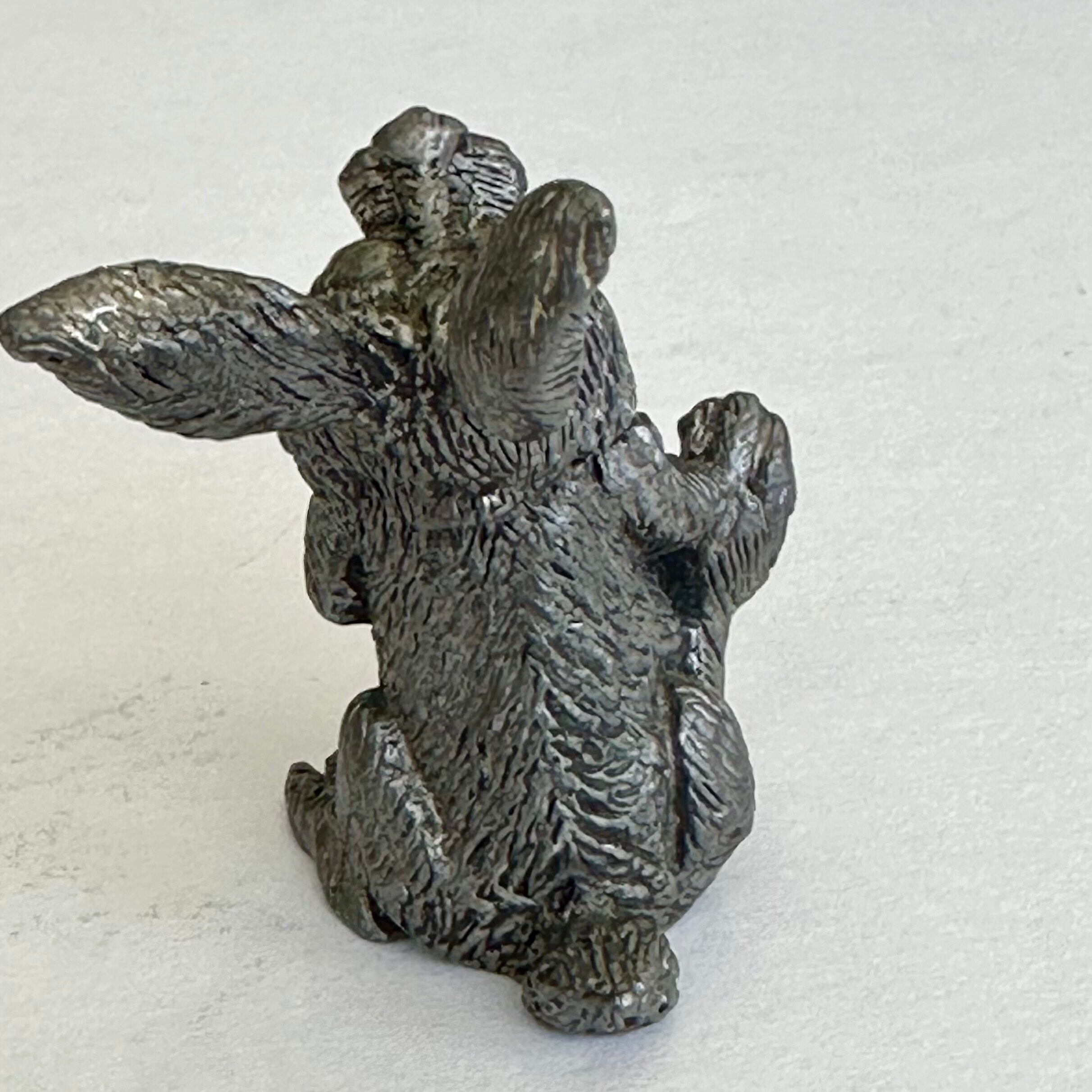 Vintage Pewter Laughing Bunny Rabbit Figurine Mini 2 Goofy Funny - Etsy